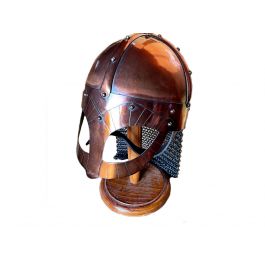 Traditional Viking Anglo Saxon Helmet with Chainmail York Armoury